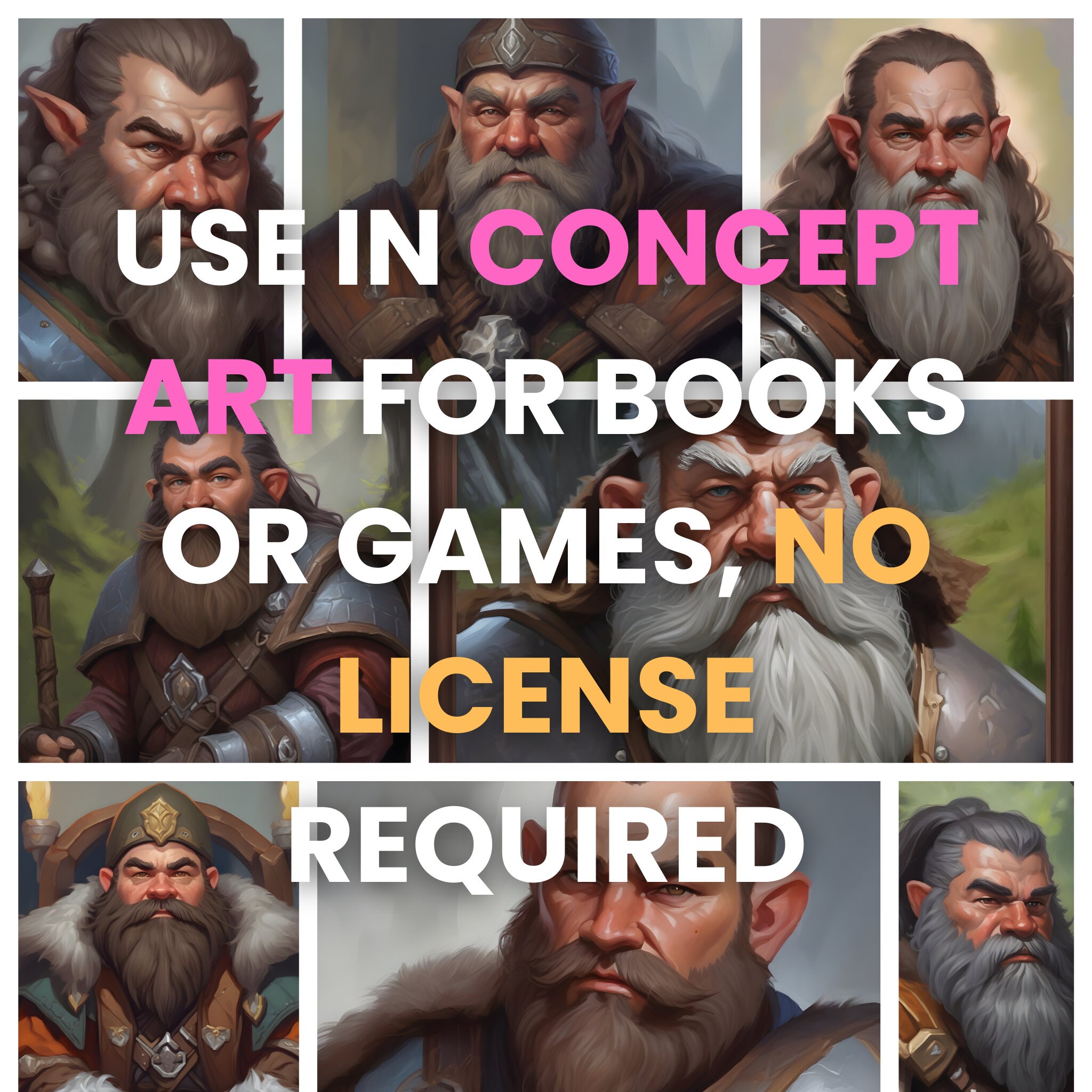 DWARF Dnd Character Art Dungeons and Dragons TTRPG Character Design ...