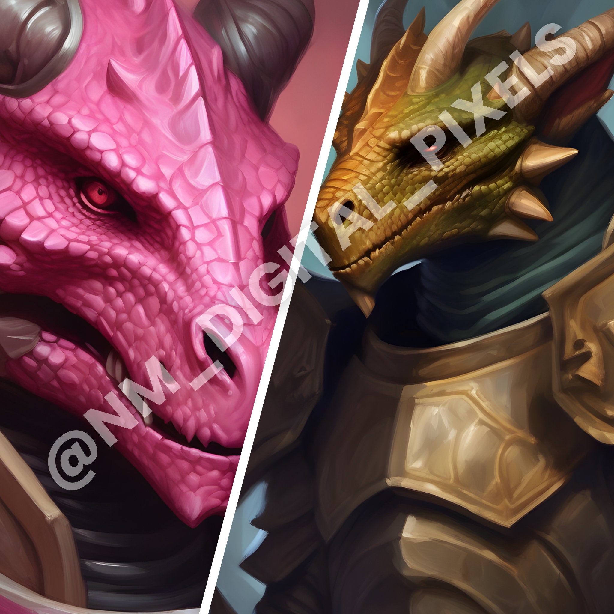 18 TTRPG Dragonborn Character Portraits Character Portraits for ...