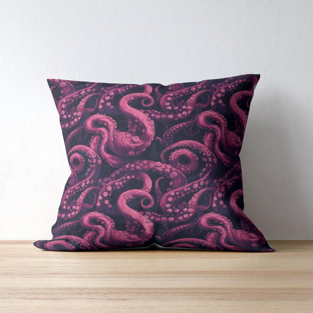 Dark Academia Horror Pillow, Lovecraftian Cthulhu Design, Horror Lover ...