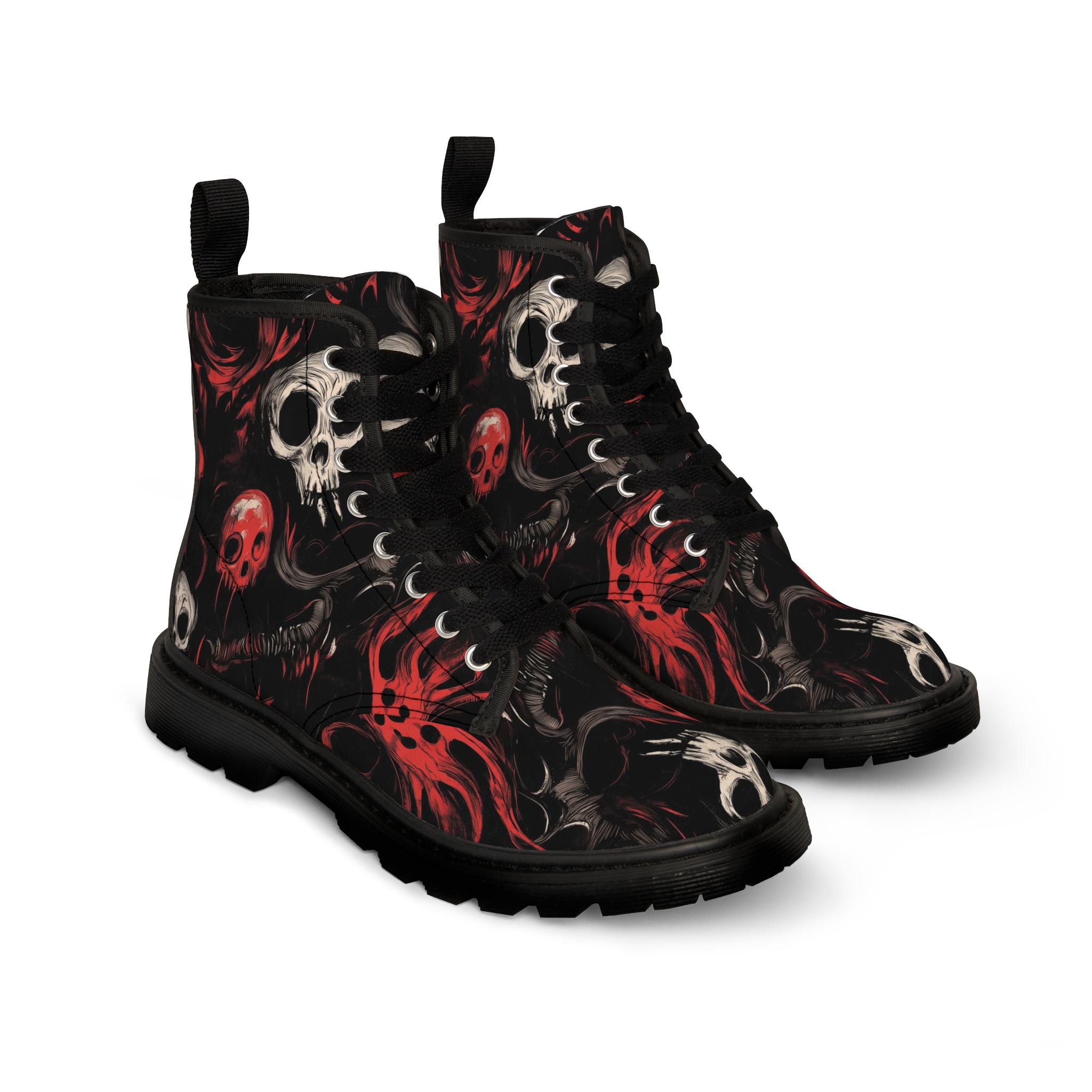 Scary Boots Horror Themed Women's Boots Creepy Boots for Halloween ...