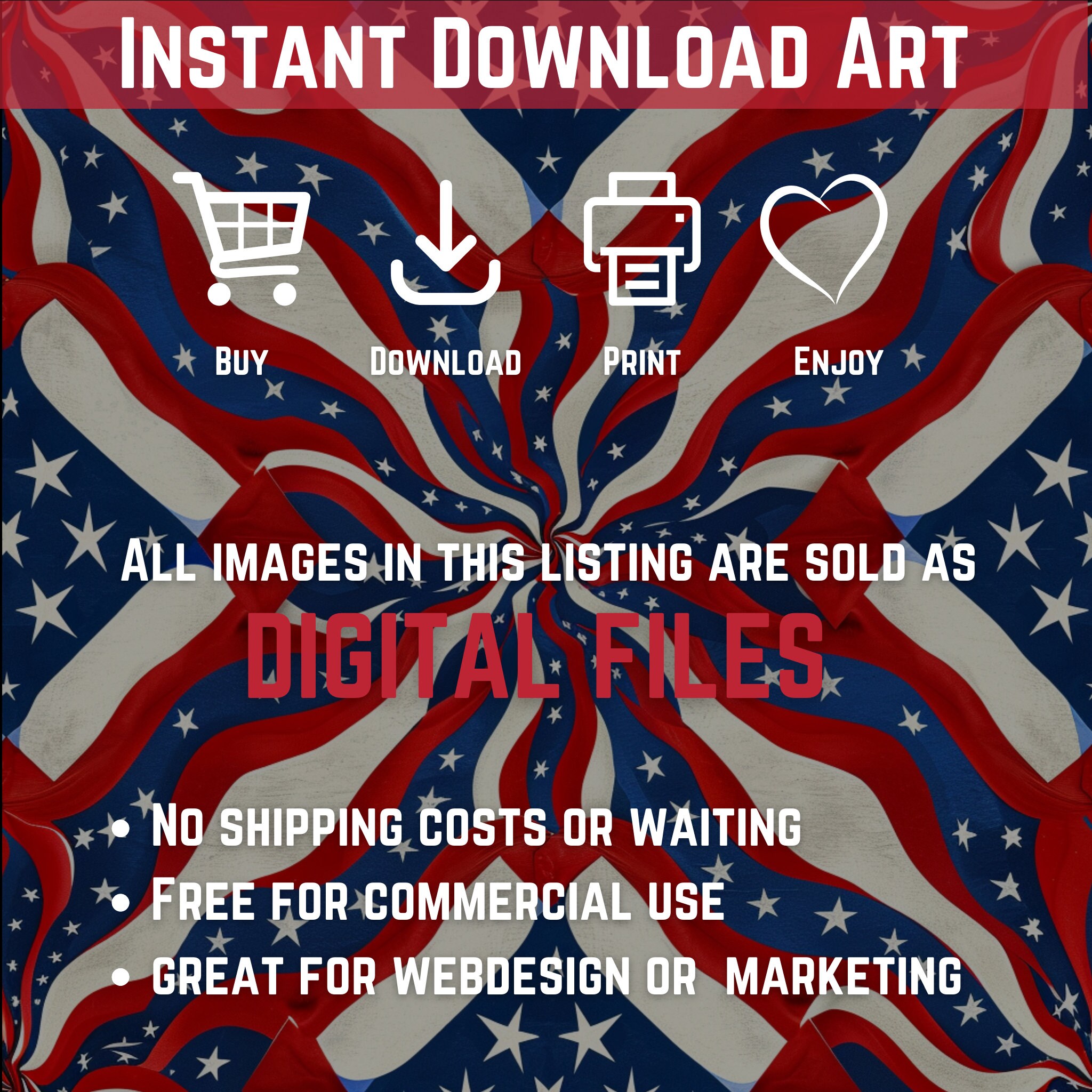 11 SEAMLESS 4th of July Patterns, American Pattern Designs for Clothing ...