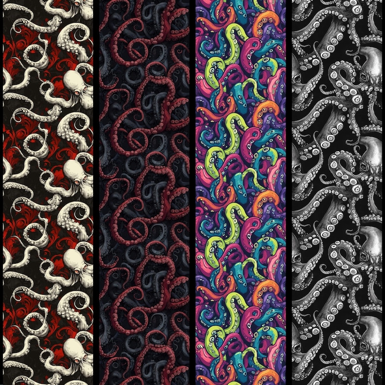 15 SEAMLESS Lovecraftian Patterns | Eldritch Elegance for Fashion and ...