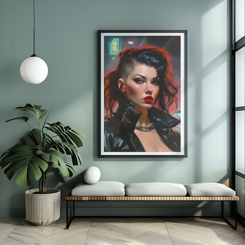 Cyberpunk Pinups 2 Set of 4 Digital Pinups for CYBERPUNK Lover Gift ...