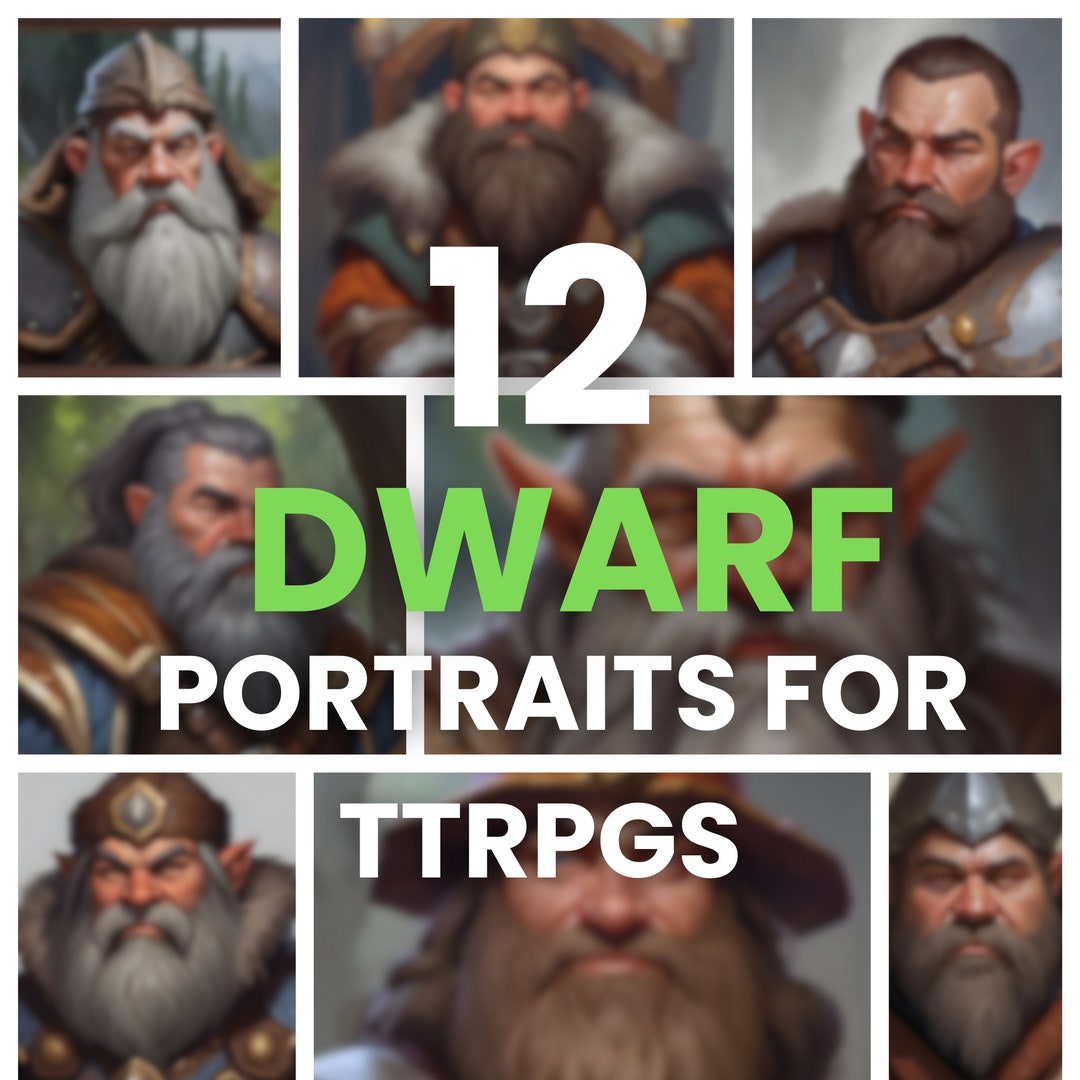 DWARF Dnd Character Art | Dungeons and Dragons TTRPG Character Design ...