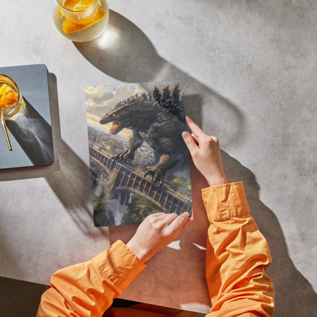 Anime Godzilla Kaiju Artwork PRINTABLE Artwork Set of 6 DIGITAL Prints ...