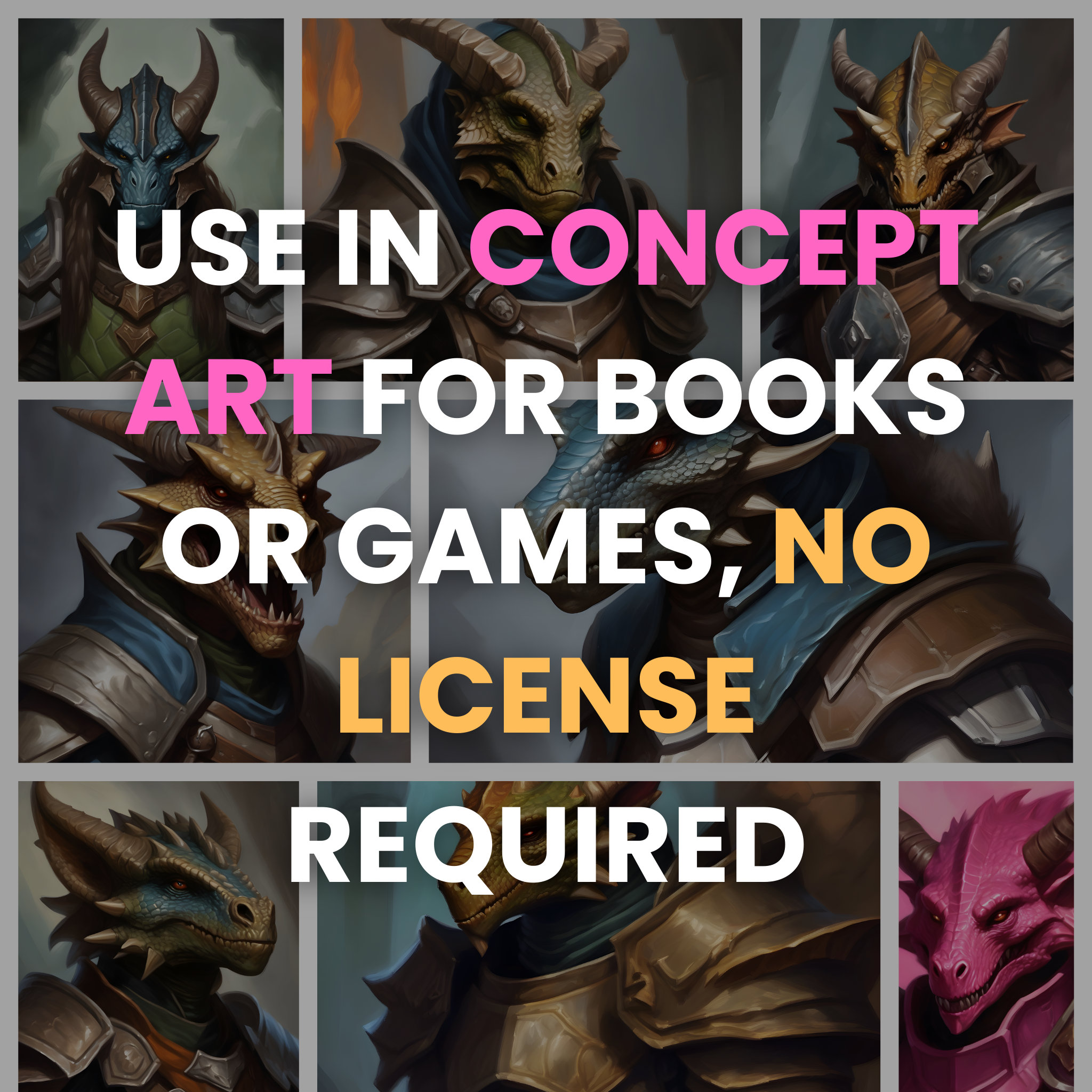 18 TTRPG Dragonborn Character Portraits Character Portraits for ...