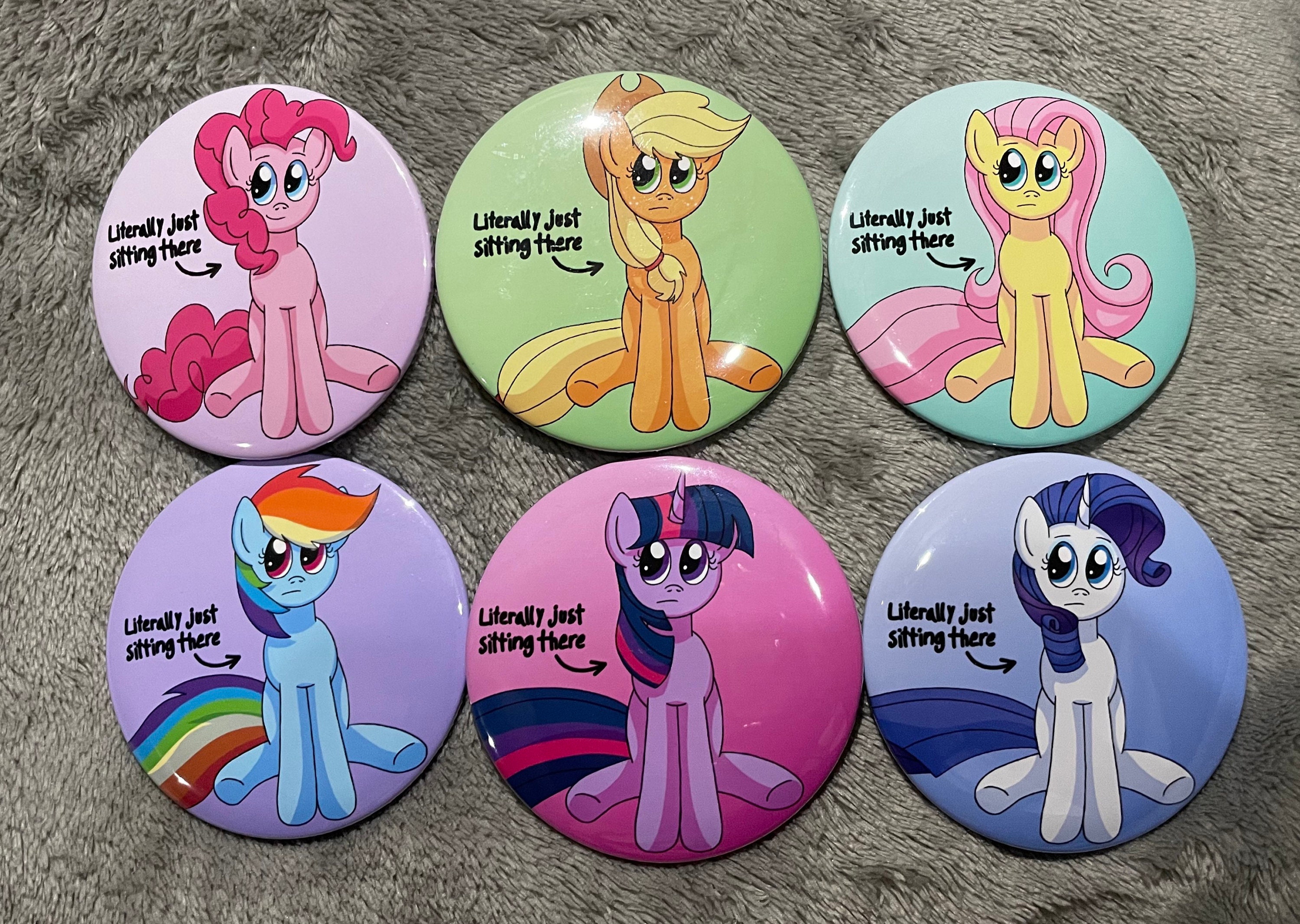 My Little Pony Mane Six literally Just Sitting There Mirrors - Etsy