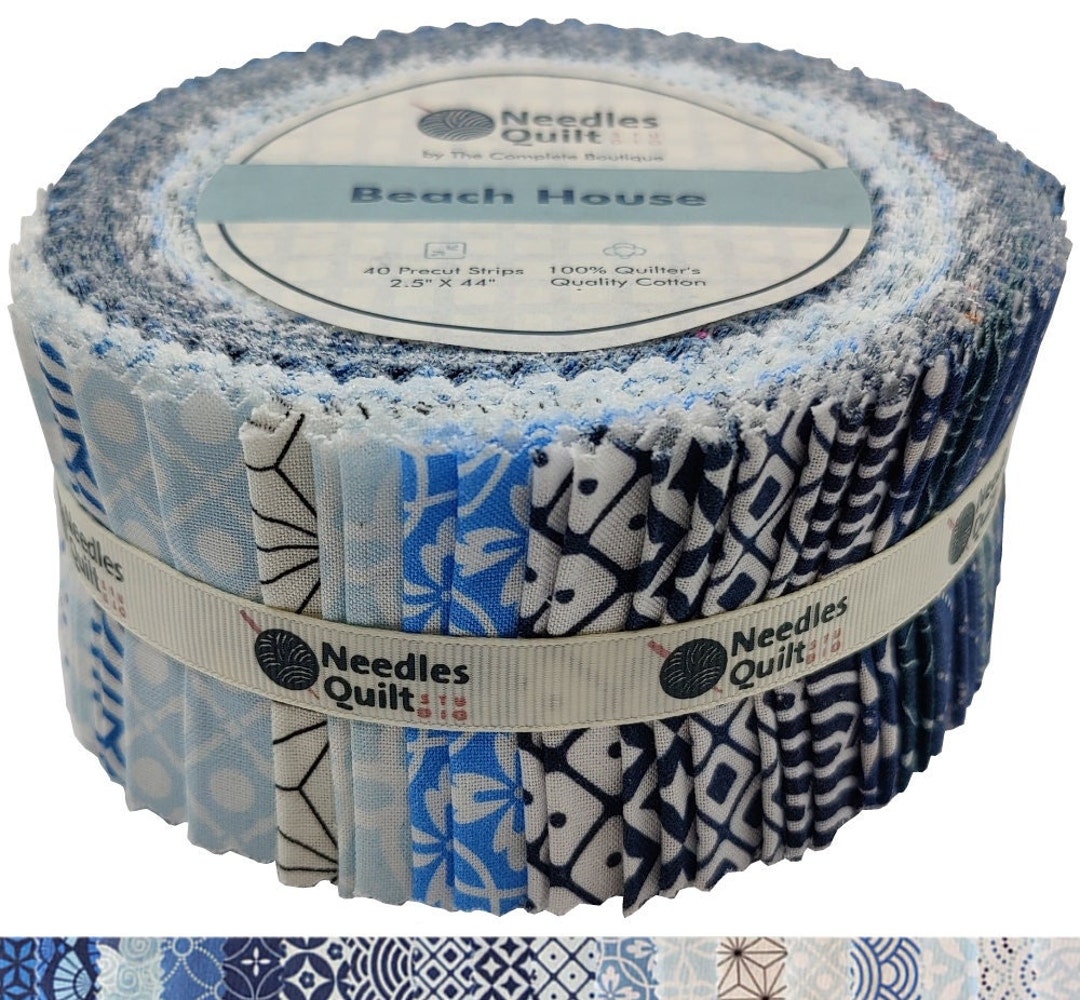 Needles Quilt Studio 2.5 Precut 40 Fabric Strip Bundle Cotton Strips ...
