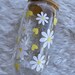 Daisy Glass Tumbler, Libbey Glass, Daisies, Glass Can, Custom Creations ...