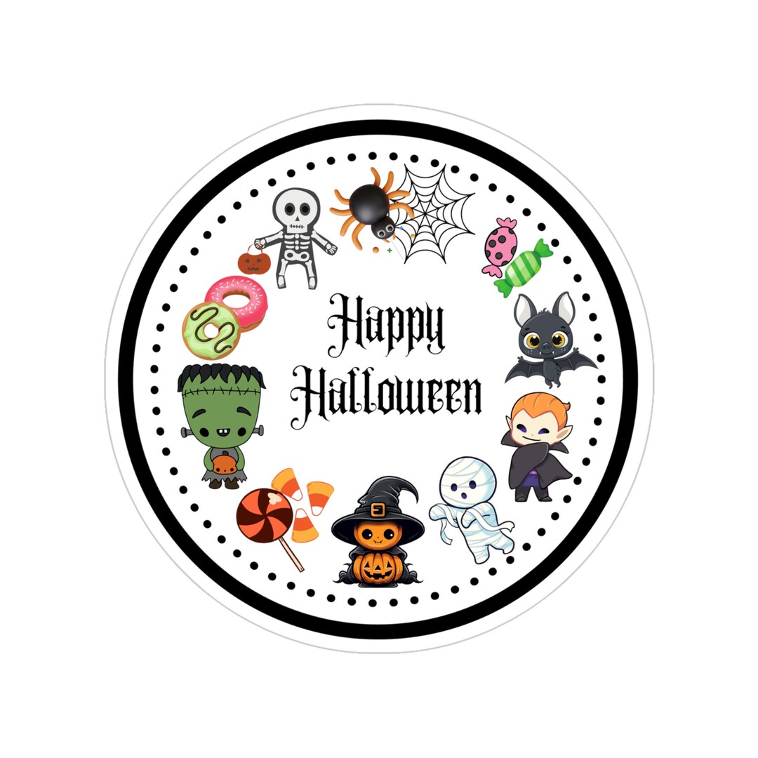 Transparent Halloween Glass Window Sticker Halloween Outdoor - Etsy
