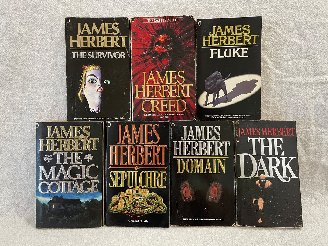 James Herbert Books - Sold Separately // Fluke, the Survivor, the Dark, Sepulchre, the Magic ...