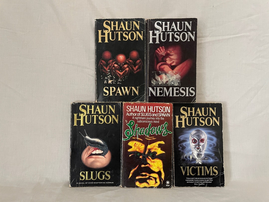 Shaun Hutson Vintage Horror Books // Slugs // Spawn // Nemesis ...