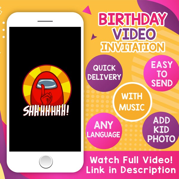 Digital Template Among Us Party - Etsy