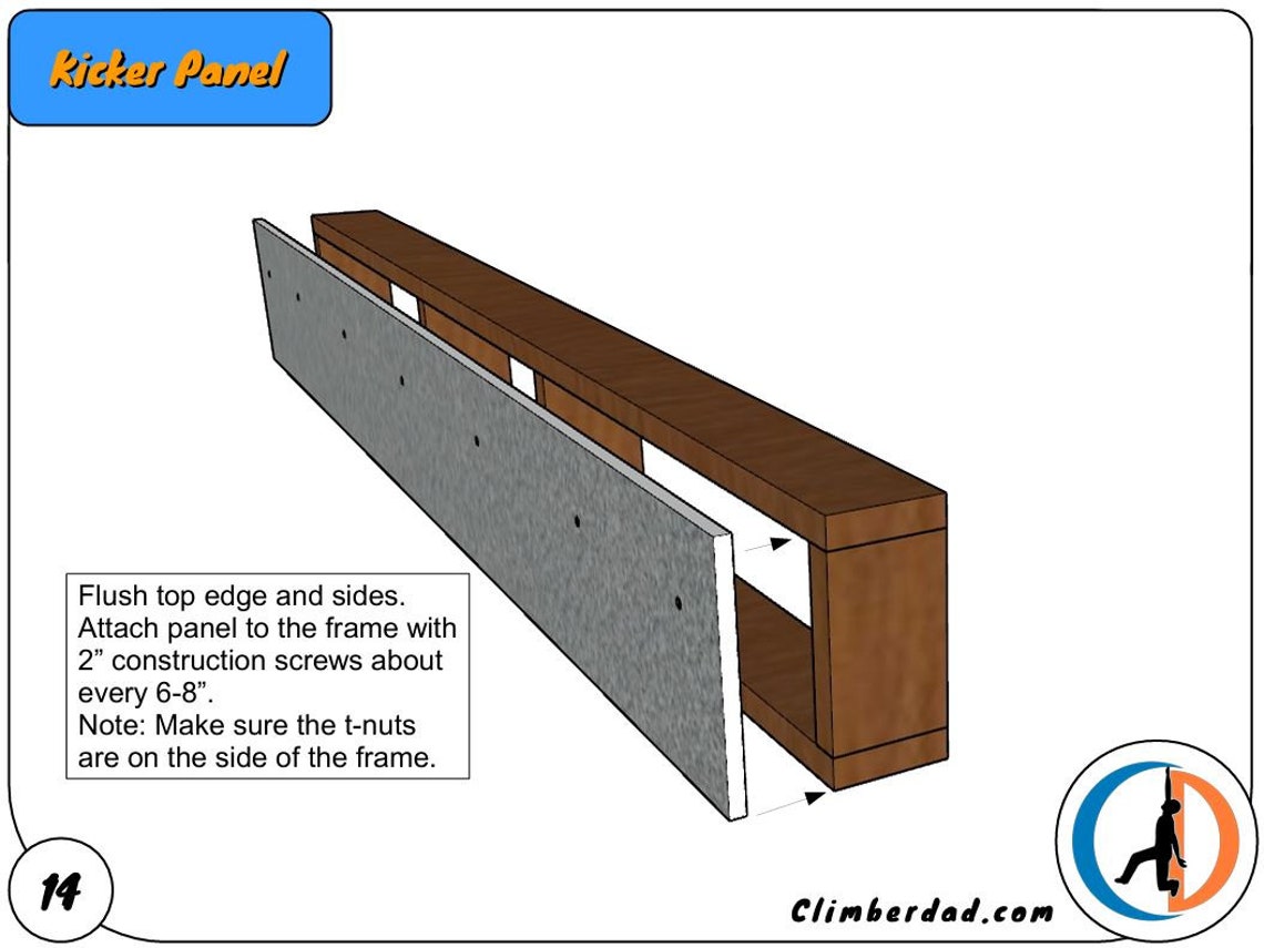 1 Day Build Climbing Wall, Self Supporting Includes 2024 Redesign - Etsy
