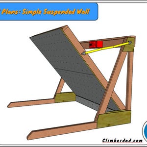 Free Standing Adjustable Climbing Wall Build Plans - Etsy