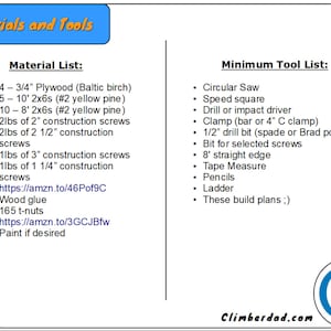 4 Climbing Wall Build Plans - Etsy
