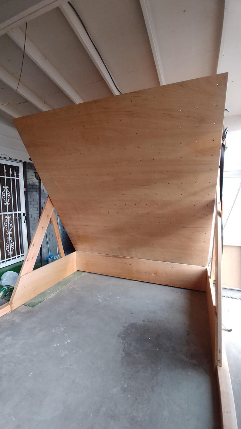 Free Standing Adjustable Climbing Wall Build Plans - Etsy
