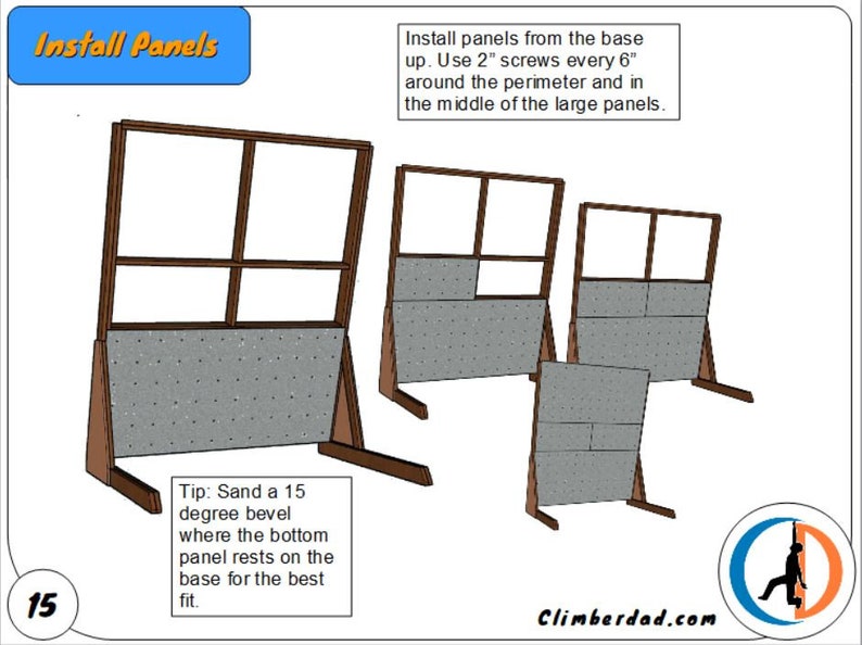 4 Climbing Wall Build Plans - Etsy