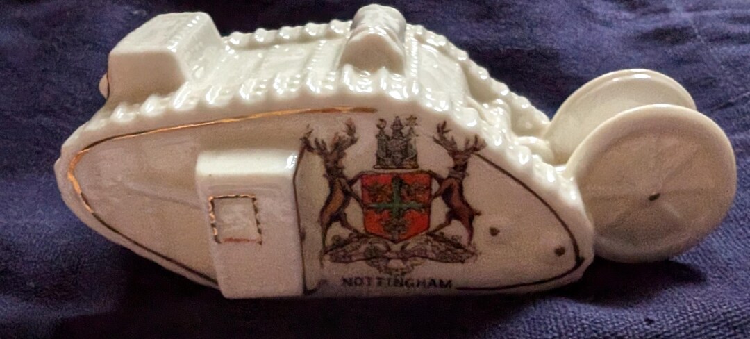 Antique WW1 British Army Tank Crested China Florentine Ware - Etsy UK