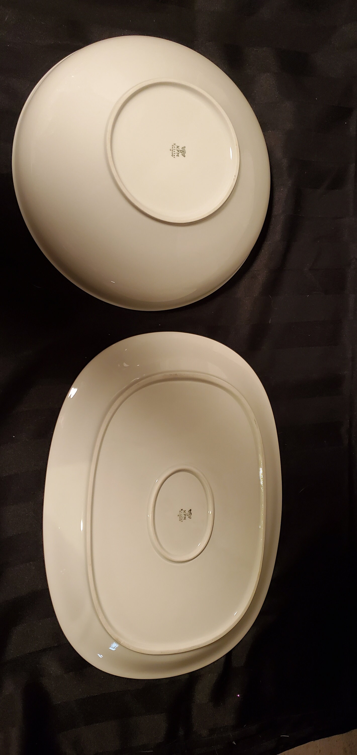 Zeldzame KPM Krister schotel en schaal. - Etsy Nederland