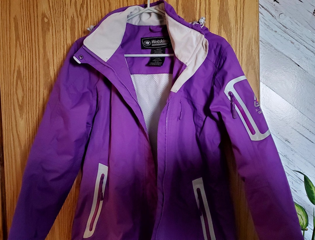 Woman’s WETSKINS X-TREME Series Jacket. Wind/water Resistant. Purple ...