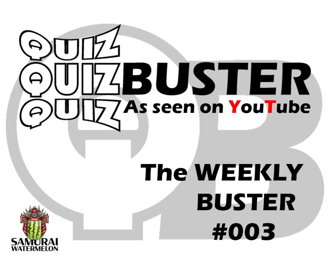 Mixed Knowledge Trivia Quiz Buster the Weekly Buster 003 20 Questions ...