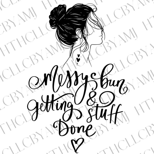 Messy Bun Jeep Life Svg - Etsy