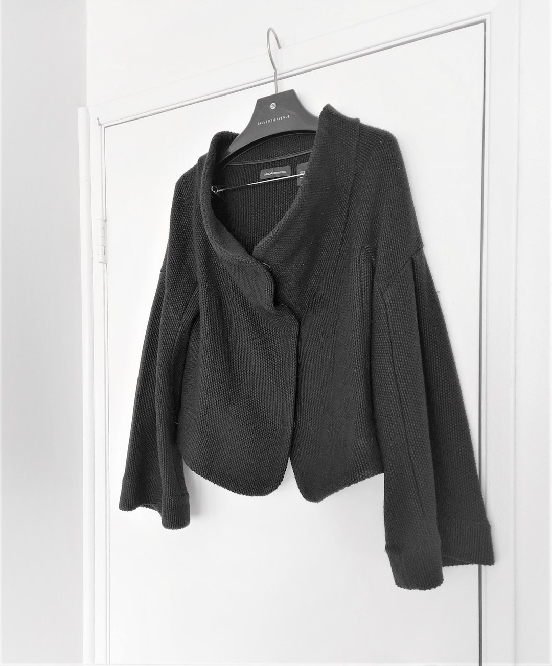 Stunning, Fun to Wear Unusual Heavy Wool Jacket in Black by T MODA ...