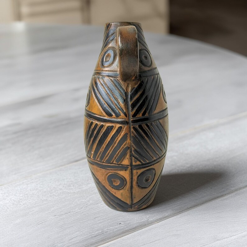 Exremely Rare 1940s Xarcató Sgraffito Jug – Neo-cubist Catalan Studio ...
