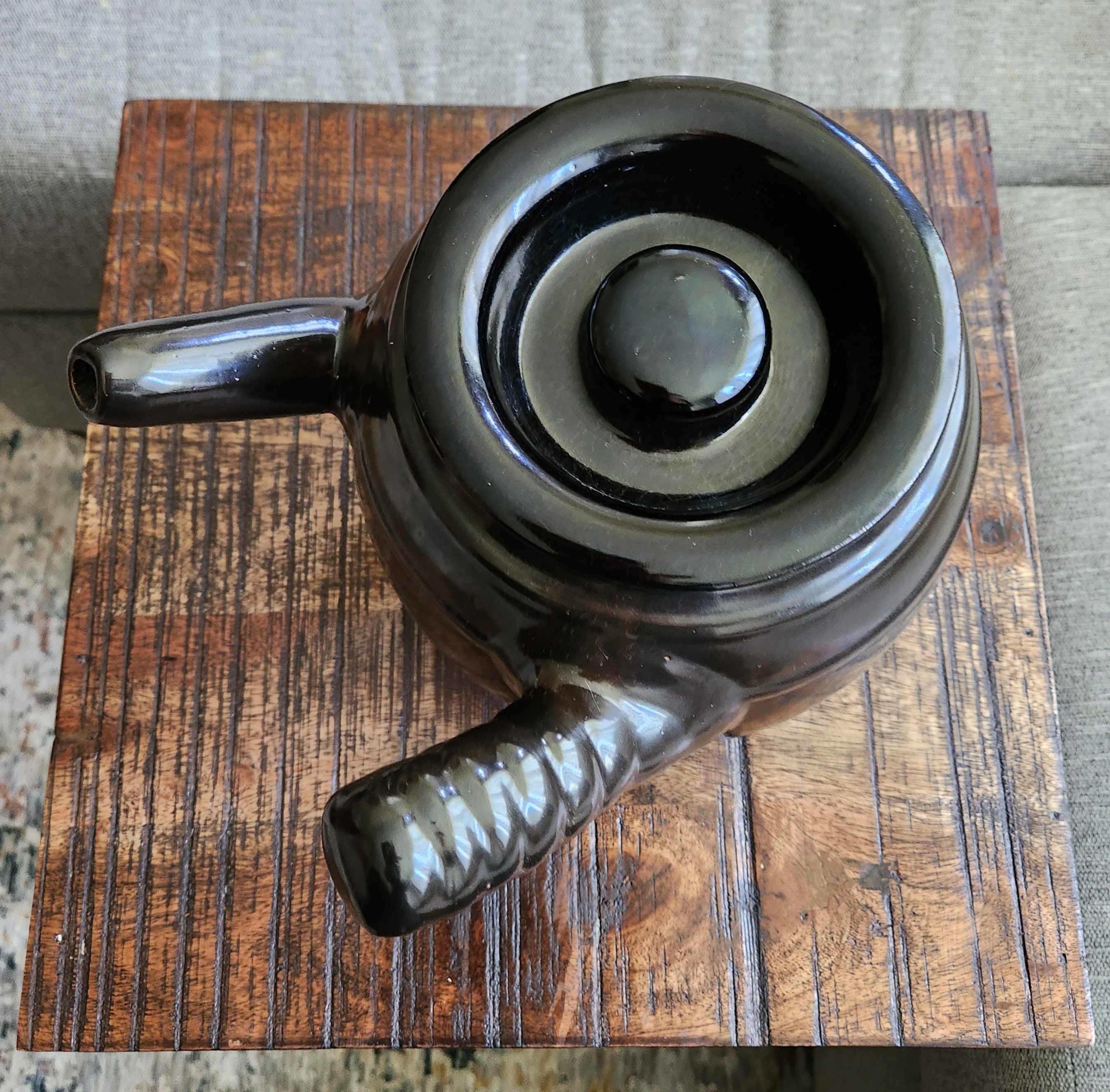 Japanese Ceremonial Teapot, Large Teapot, Ceramic Teapot, Side Roll-tip ...