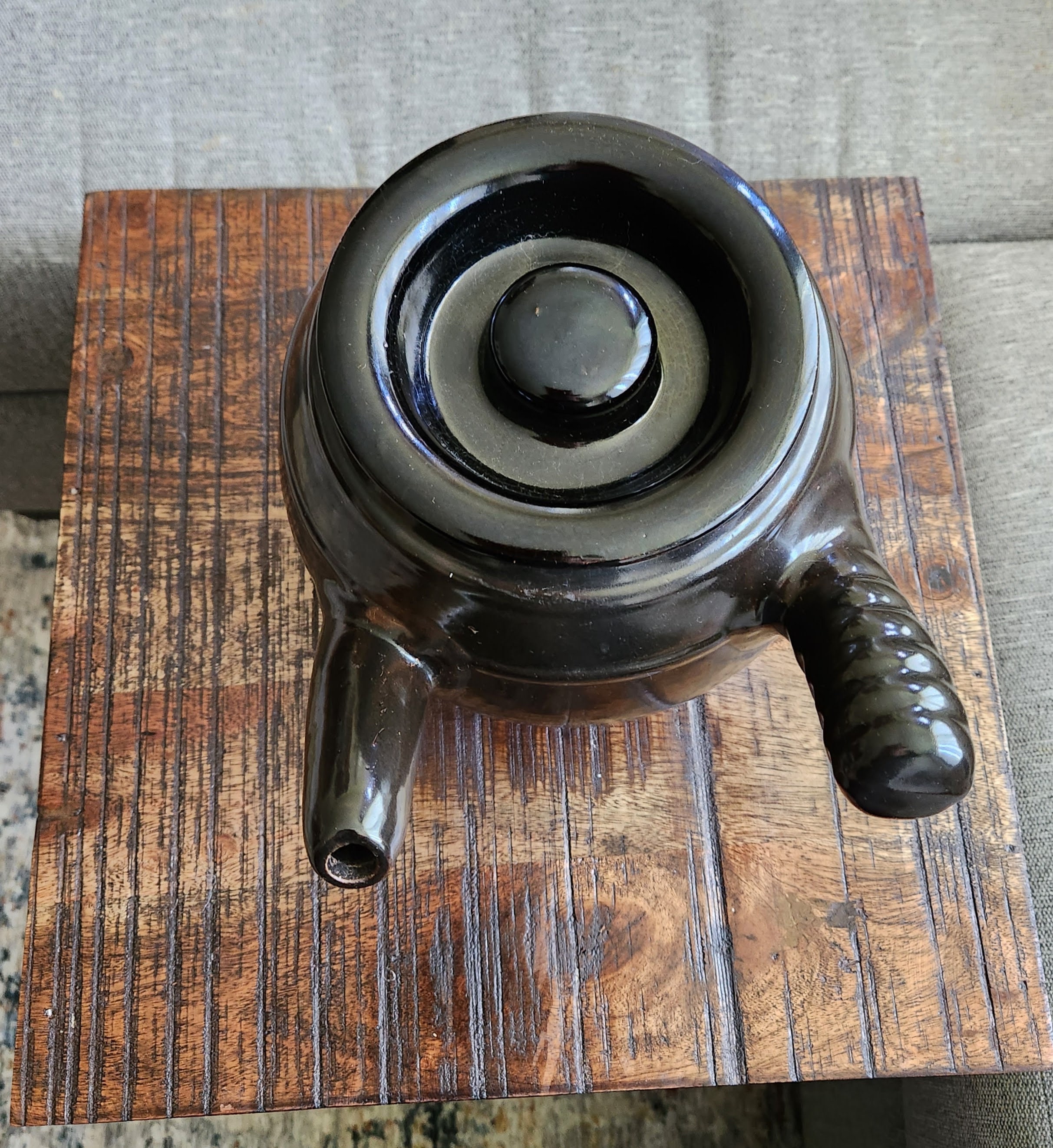 Japanese Ceremonial Teapot, Large Teapot, Ceramic Teapot, Side Roll-tip ...