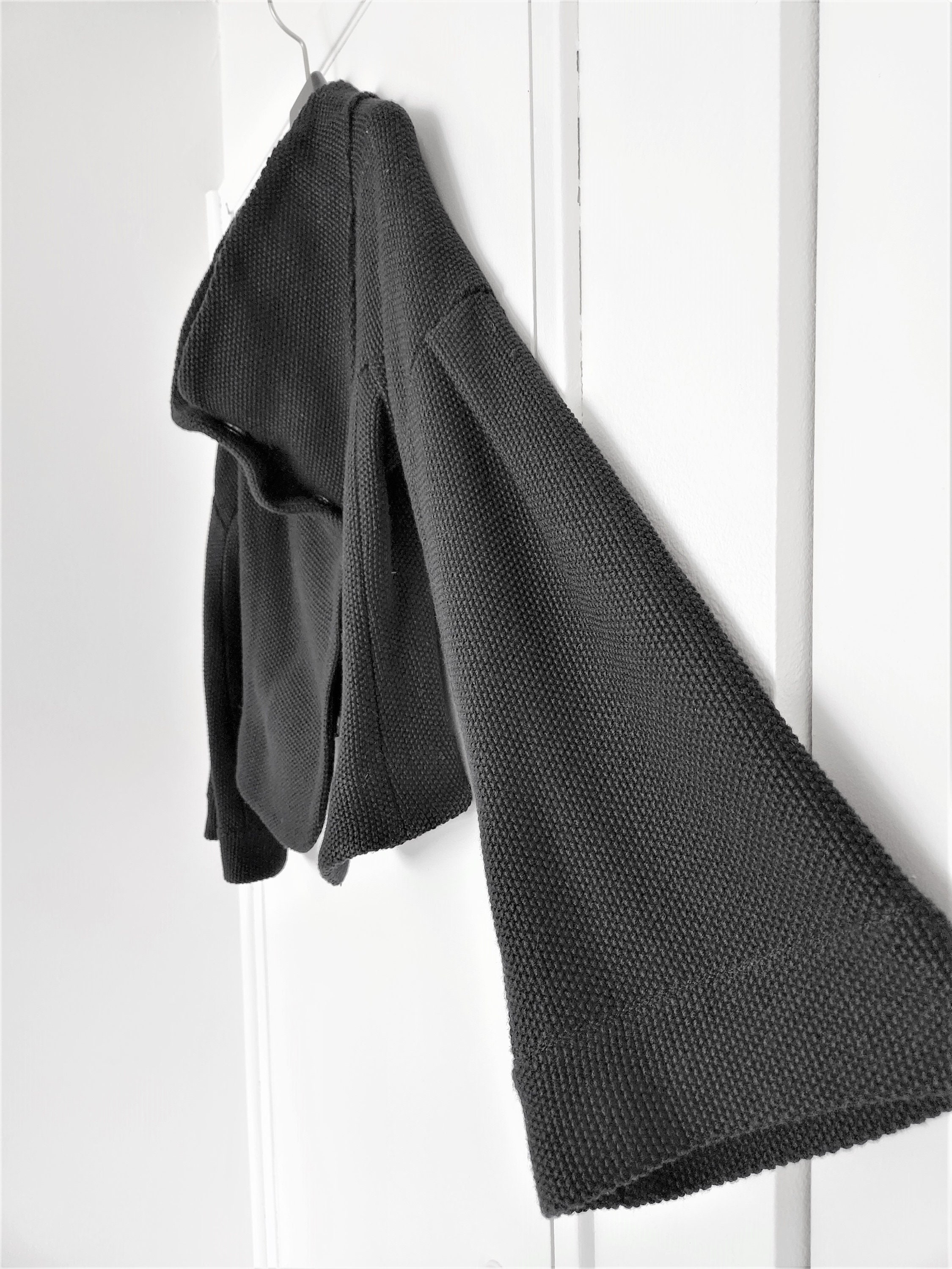 Stunning, Fun to Wear Unusual Heavy Wool Jacket in Black by T MODA ...