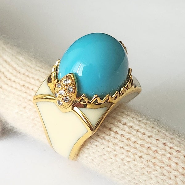 Gold Enamel Jewelry - Etsy