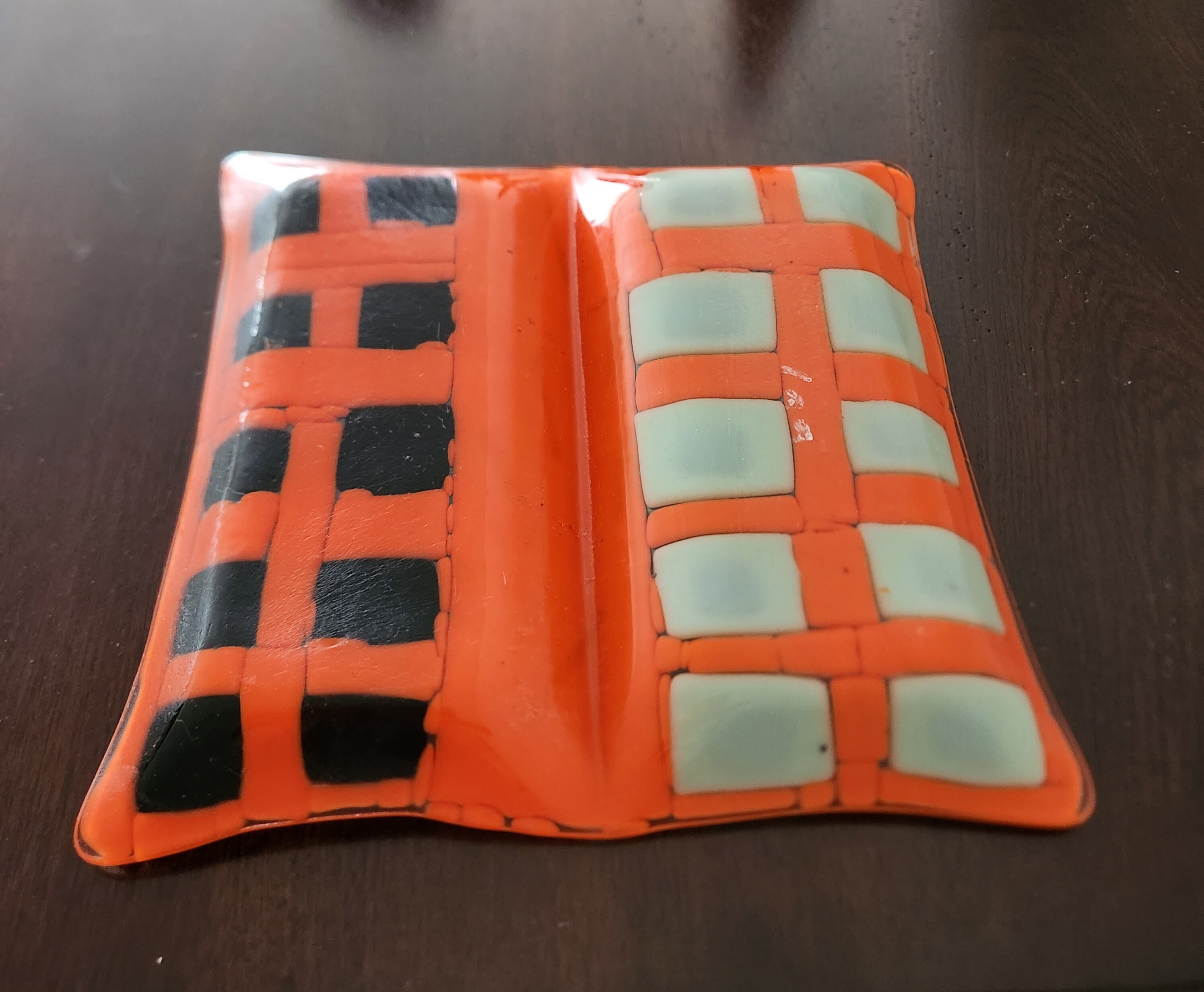 Mid-century Modern Atomic Style Retro Orange Black/white - Etsy