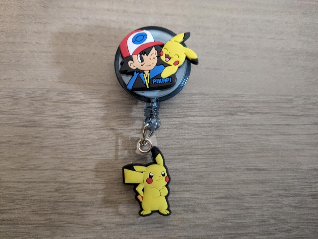 Ash & Pikachu Deluxe Badge Reel - Etsy