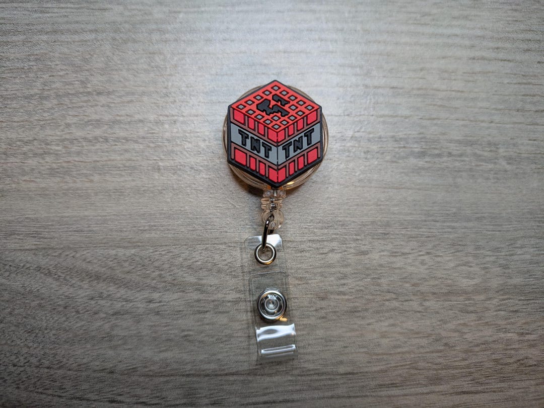 Minecraft TNT Badge Reel - Etsy