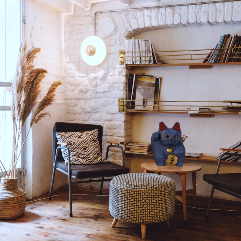 Maneki Neko - DIY Papercraft - Etsy