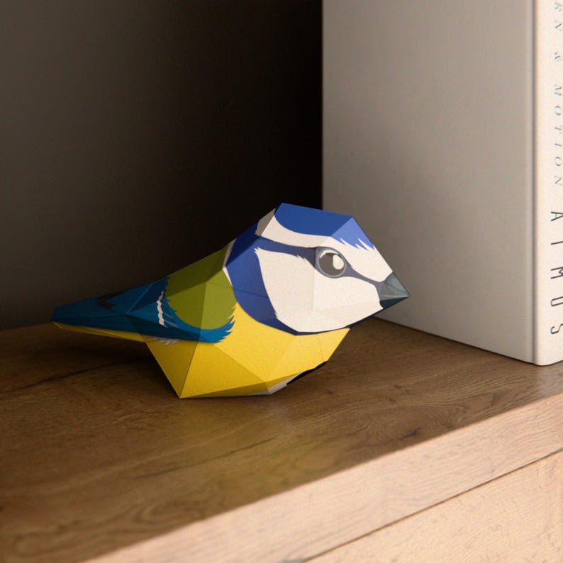 Mésange Bleue - DIY Papercraft - Etsy