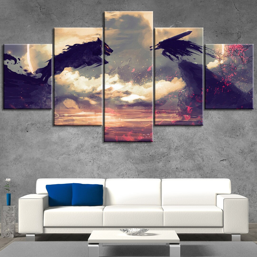 Poster, Canvas, 5 Pieces Wall Art, Wall Decor, Birthday Gift for Her ...