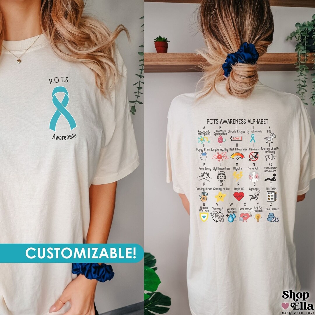 POTS Syndrome Awareness Shirt Comfort Colors Postural Orthostatic ...