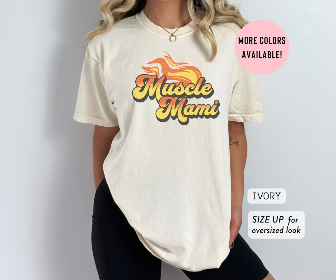 Muscle Mami Shirt Retro Muscle Mommy Gym Pump Cover T Shirt - Etsy