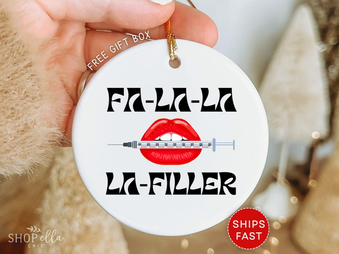 Christmas Botox and Filler Ornament Nurse Injector Xmas Gift Aesthetic ...