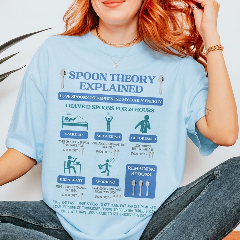 Spoonie Awareness Shirt Flare Day T-shirt for Spoonie Gift Chronic ...