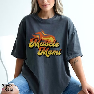Muscle Mami Shirt Retro Muscle Mommy Gym Pump Cover T Shirt Fitness ...