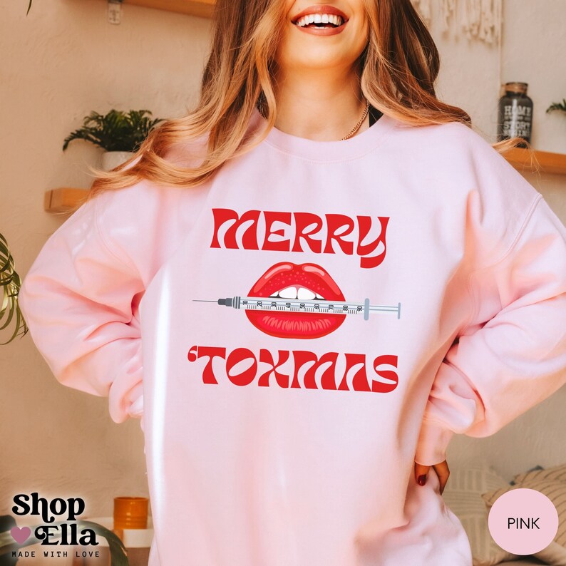 Christmas Nurse Injector Botox Hoodie Aesthetic Esthetician Shirt ...