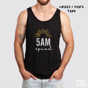 5am Workout Squad Tank Top 5 Am Crew Fitness Morning Gym Tank for Women ...