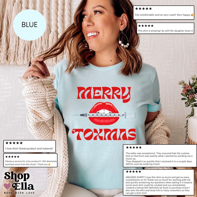 Christmas Nurse Injector Botox Hoodie Aesthetic Esthetician Shirt ...
