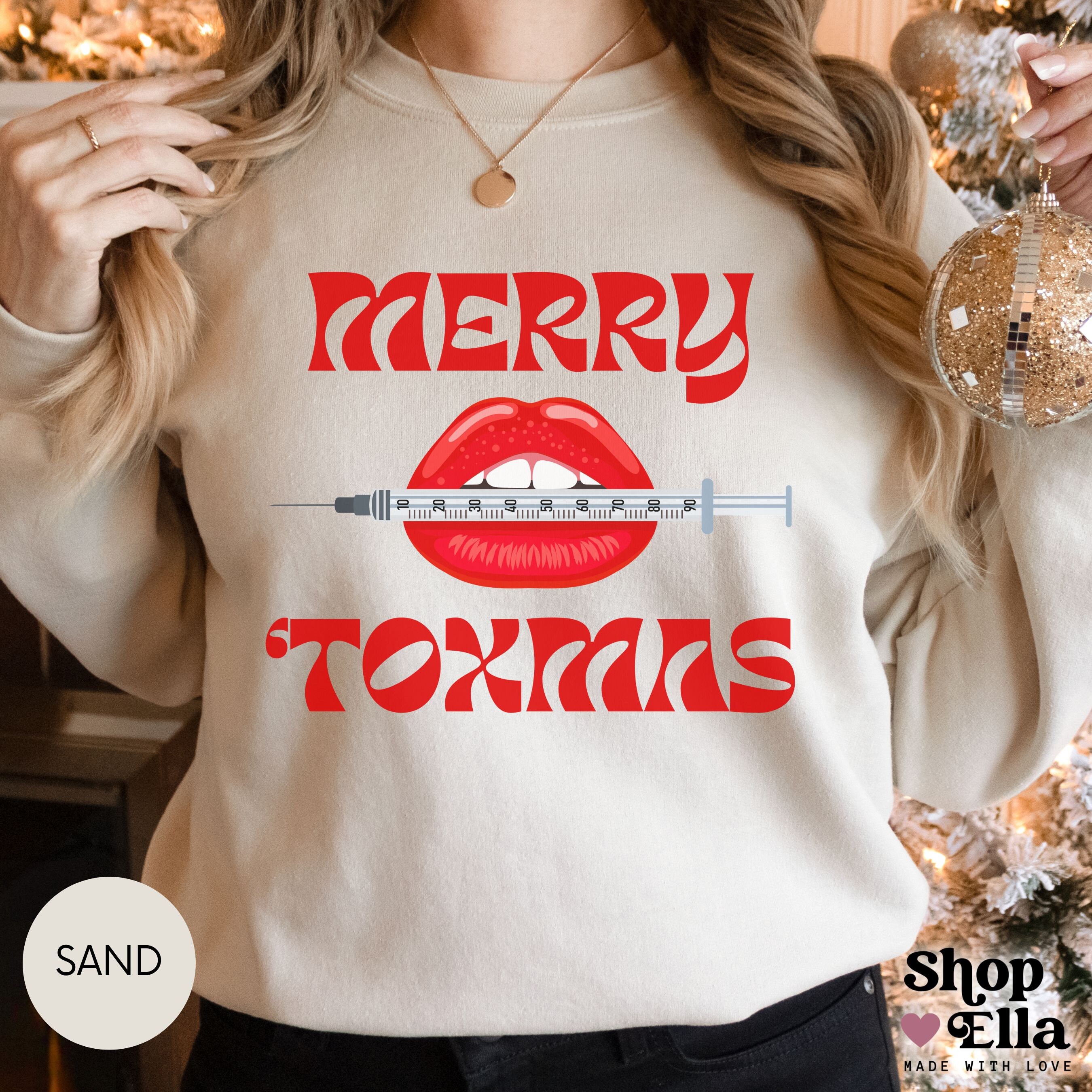 Christmas Nurse Injector Botox Hoodie Aesthetic Esthetician Shirt ...