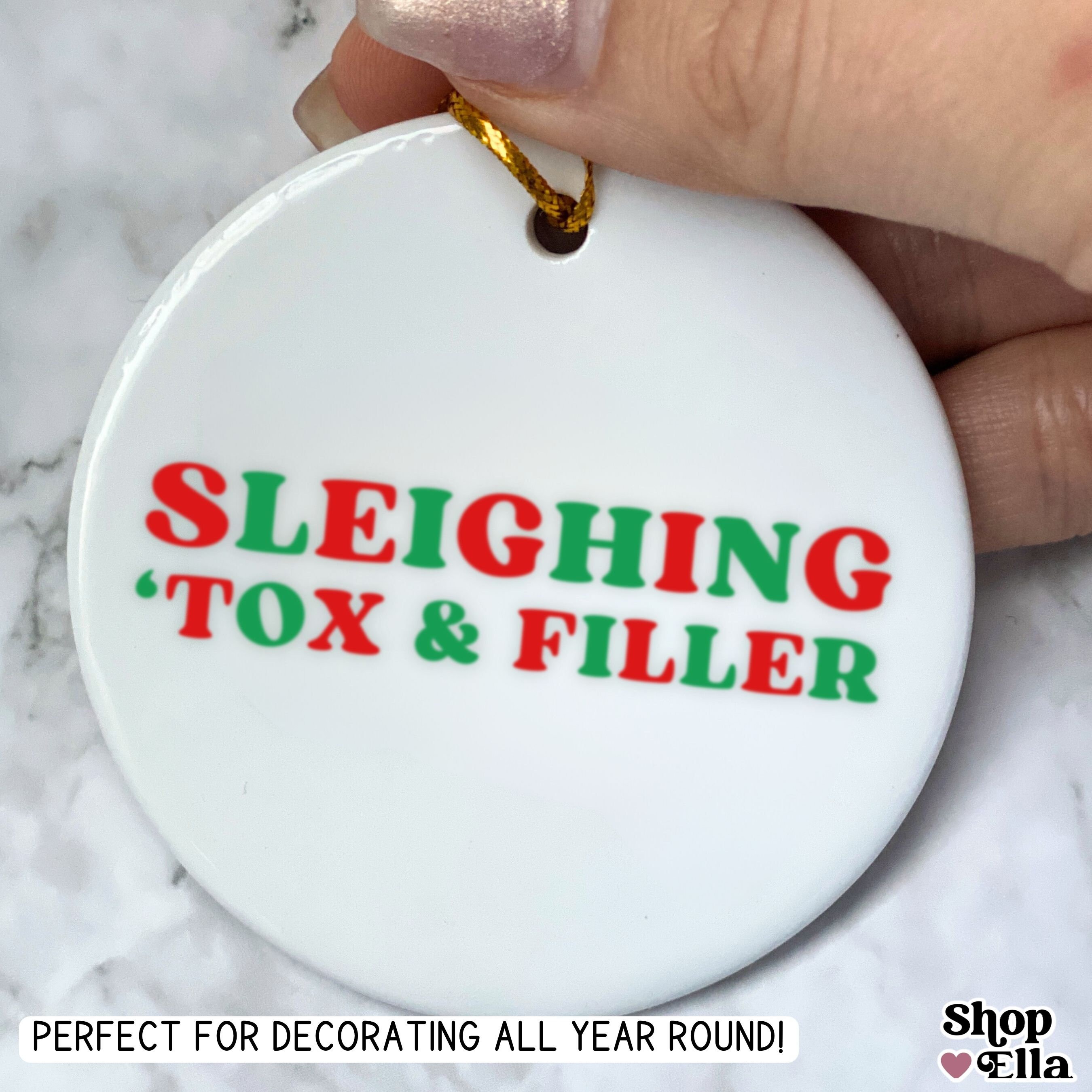 Christmas Botox and Filler Ornament for Nurse Injector Xmas - Etsy UK