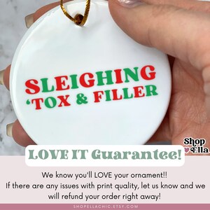 Christmas Botox and Filler Ornament for Nurse Injector Xmas Gift ...